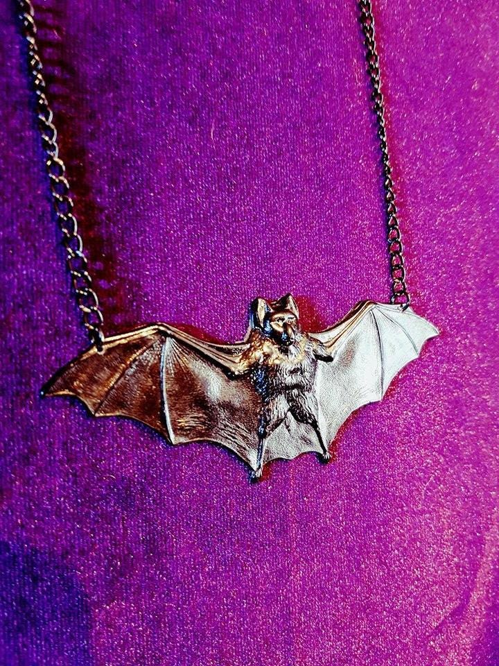 black vampire bat necklace - vampire bat gothic vampiregoth tradgoth ...