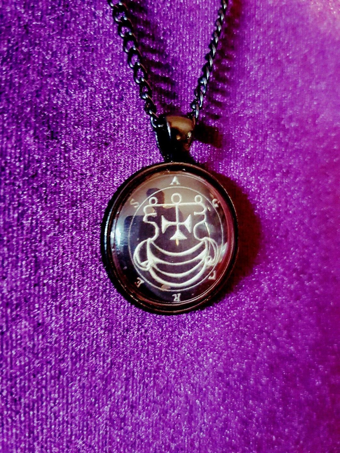 Sigil of Agares Necklace - Demonic Satanic Black Magic Daemons Demons ...