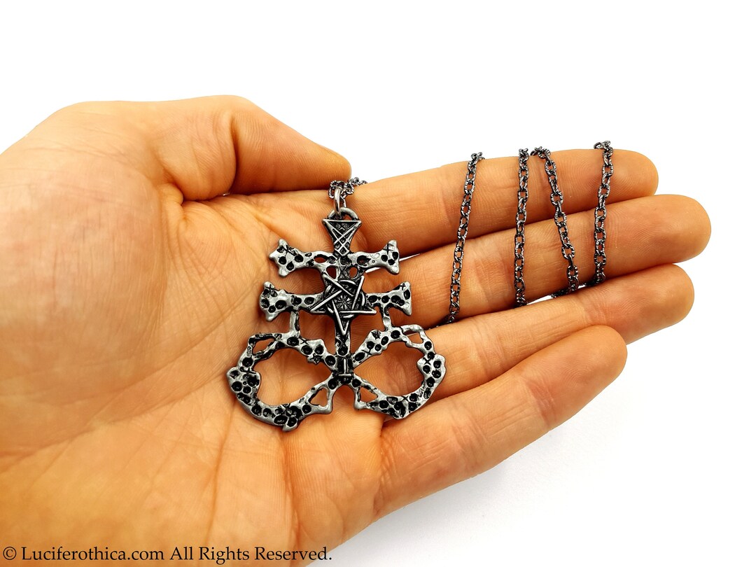 Satanic Cross | Brimstone | Leviathan Pendant - Occult Gothic Jewelery ...