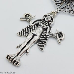 Winged Lilith Inanna Ishtar Pendant Necklace Ereshkigal Sumerian Burney ...