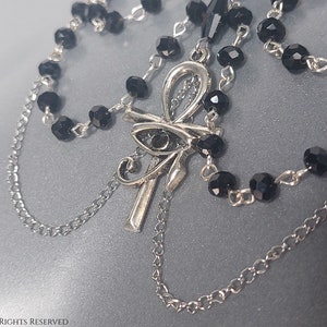 Draconian Ankh Choker - Victorian Eye of Ra Horus Tradgoth Bat Cave ...