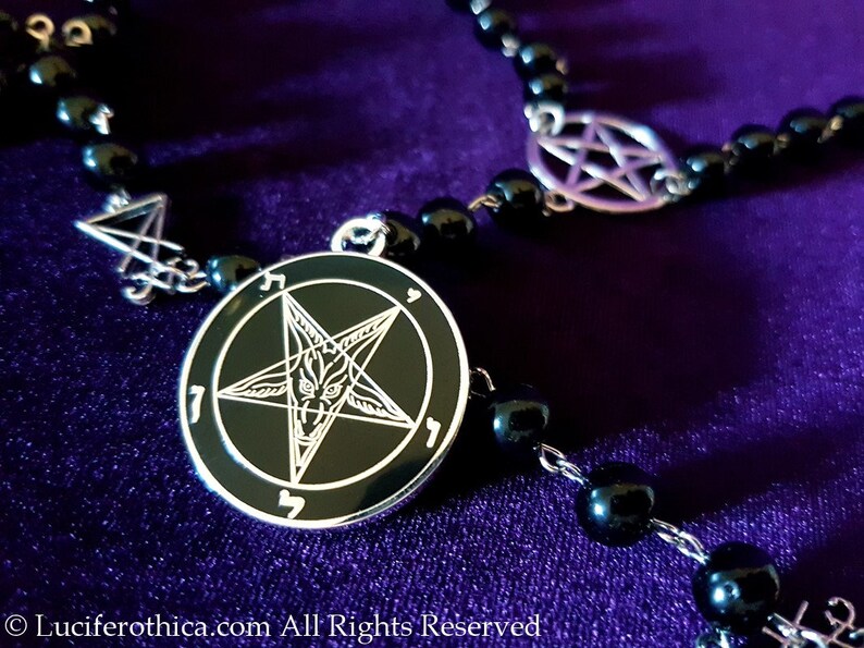 Sigil of Baphomet Rosary (bessy Version) - Occult Rosary Left Hand Path ...