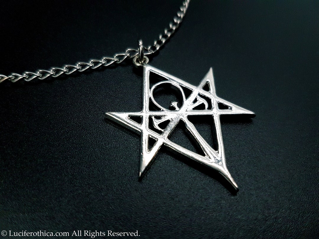 Vampire Ankh Pendant With Hexagram (new Design) - Occult Goth Gothic ...