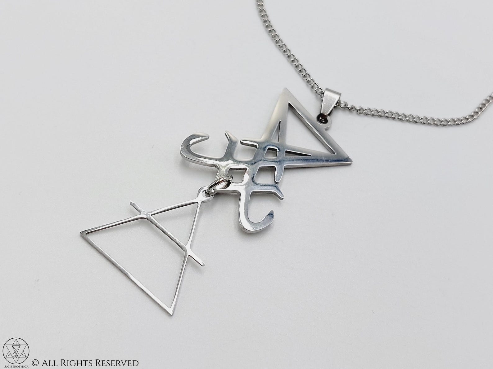 Sigil of Lucifer Air Sign Pendant (stainless Steel) - Occult Seal of ...