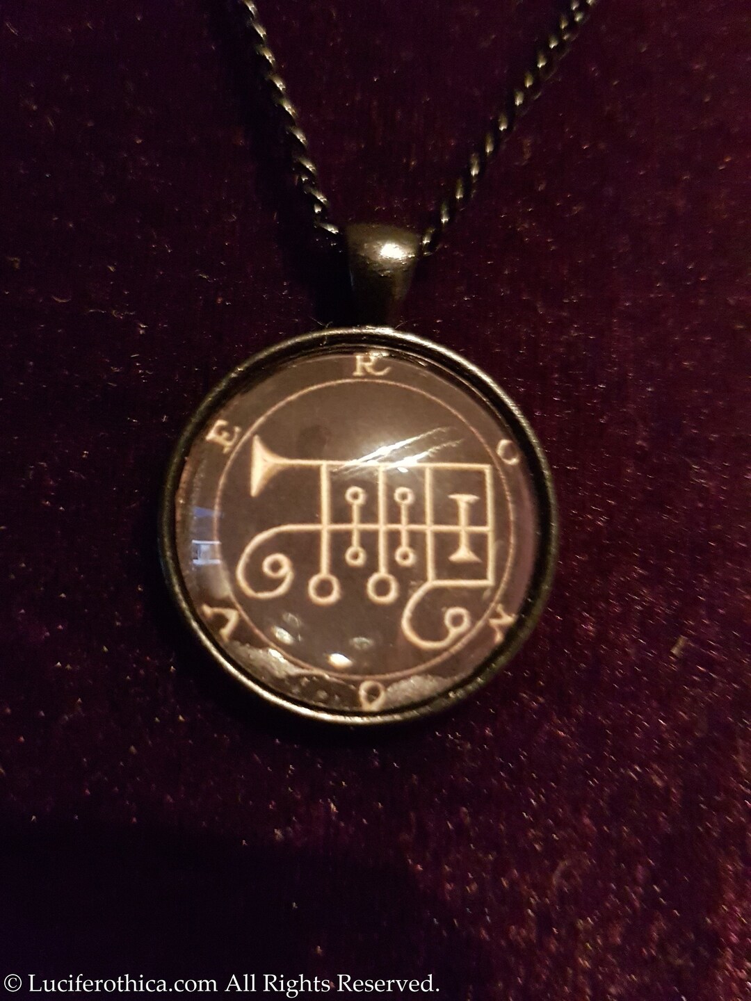 Sigil of Ronove Necklace - Occult Left Hand Path Goetia Demon Demonic ...