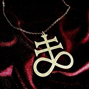 Big Satanic Cross | Brimstone | Leviathan Pendant - Occult Gothic ...