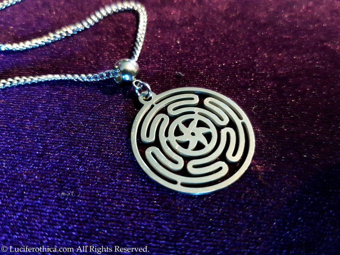 Hekate's Wheel strophalos Pendant Hecate Goddess Witch Occult ...