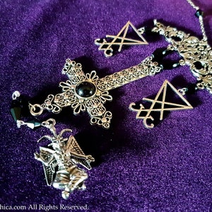 Balance Baphomet Necklace - Occult Sigil of Lucifer Balanca Scale ...