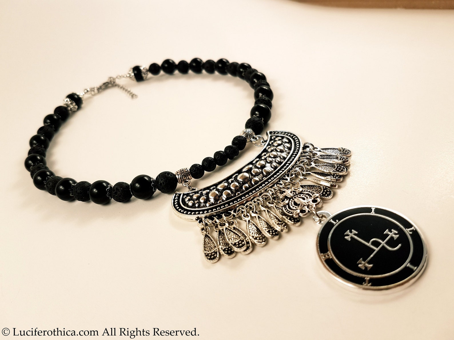 Sigil of Lilith Necklace - Demonolatry Dukante Demonic Daemonic Satanic ...