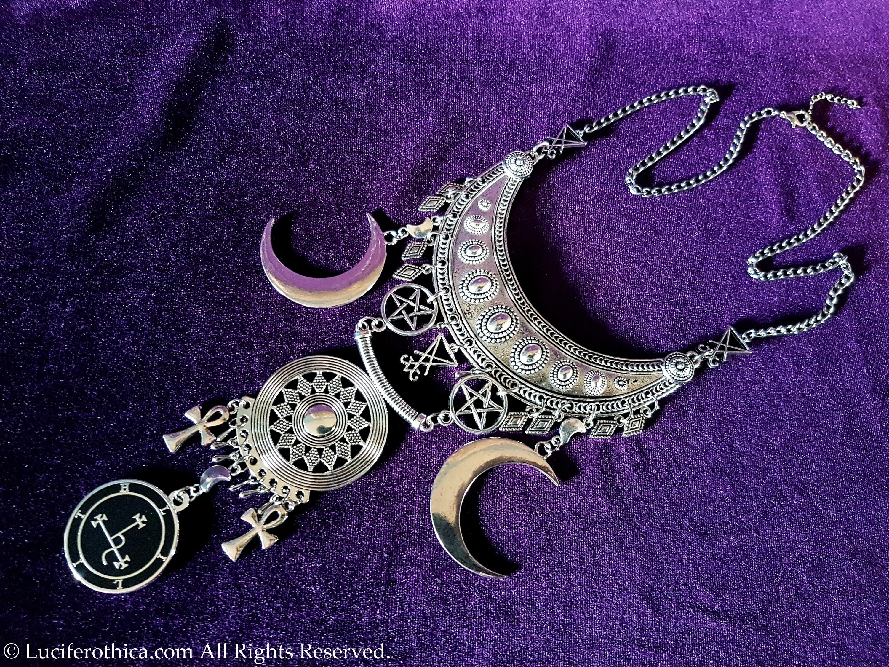 Sigil of Lilith Moon Neckpiece