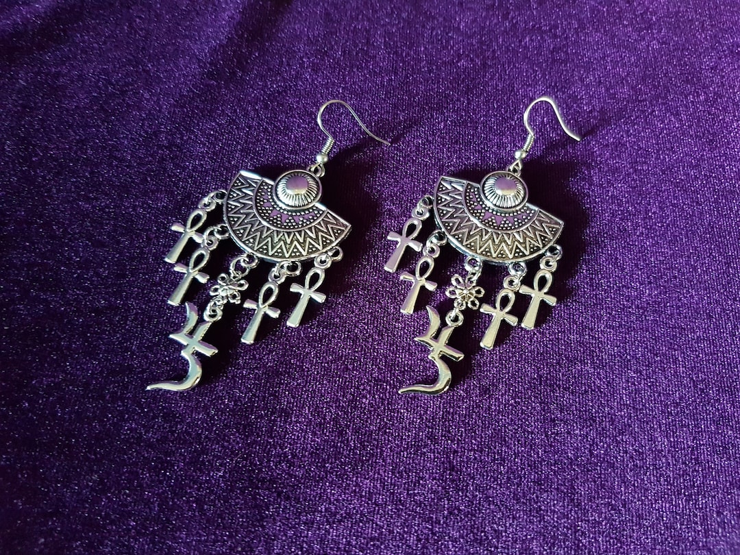 Sopor Aeternus Ankh Earrings - Jusa Sigil Sopor Aeternus Symbol Goth ...