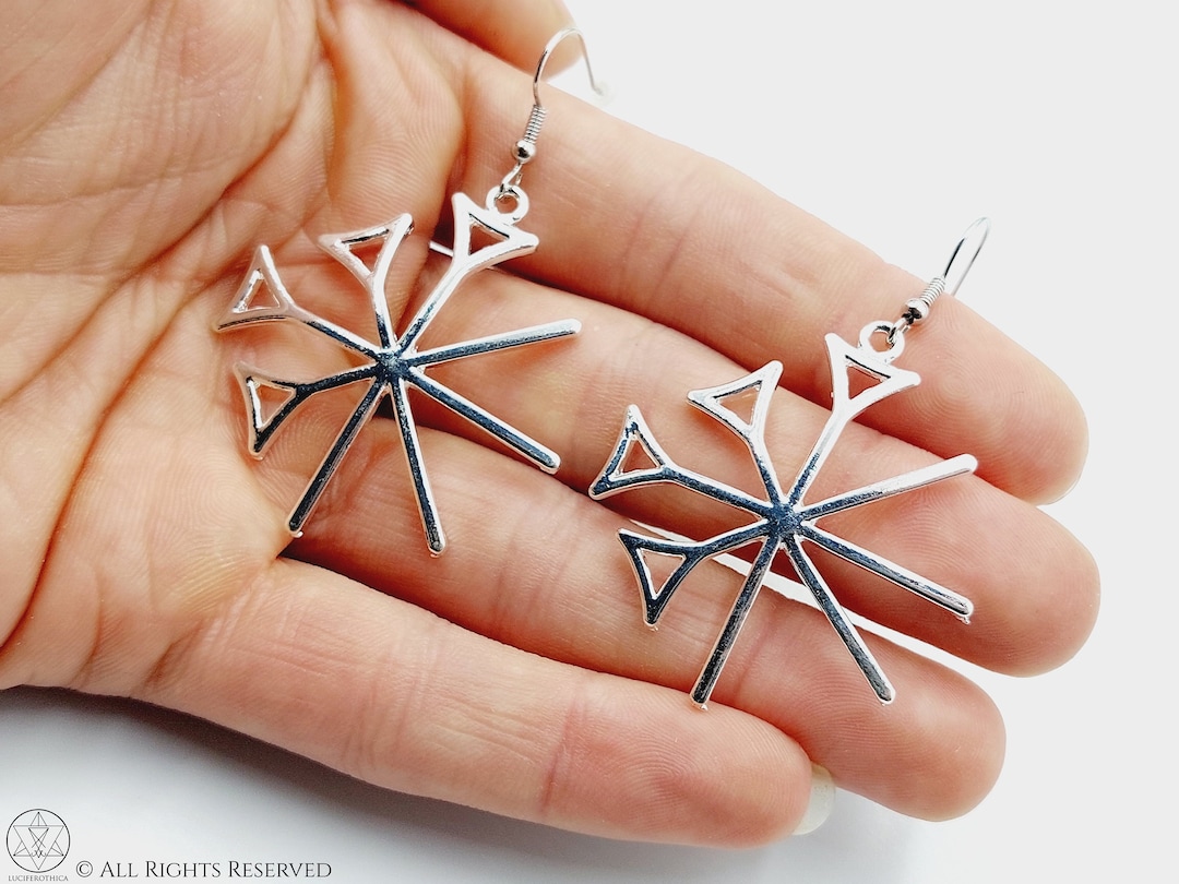 Dingir AN Cuniform Earrings - Sumerian God AN Goddess Sky Heaven Inanna ...