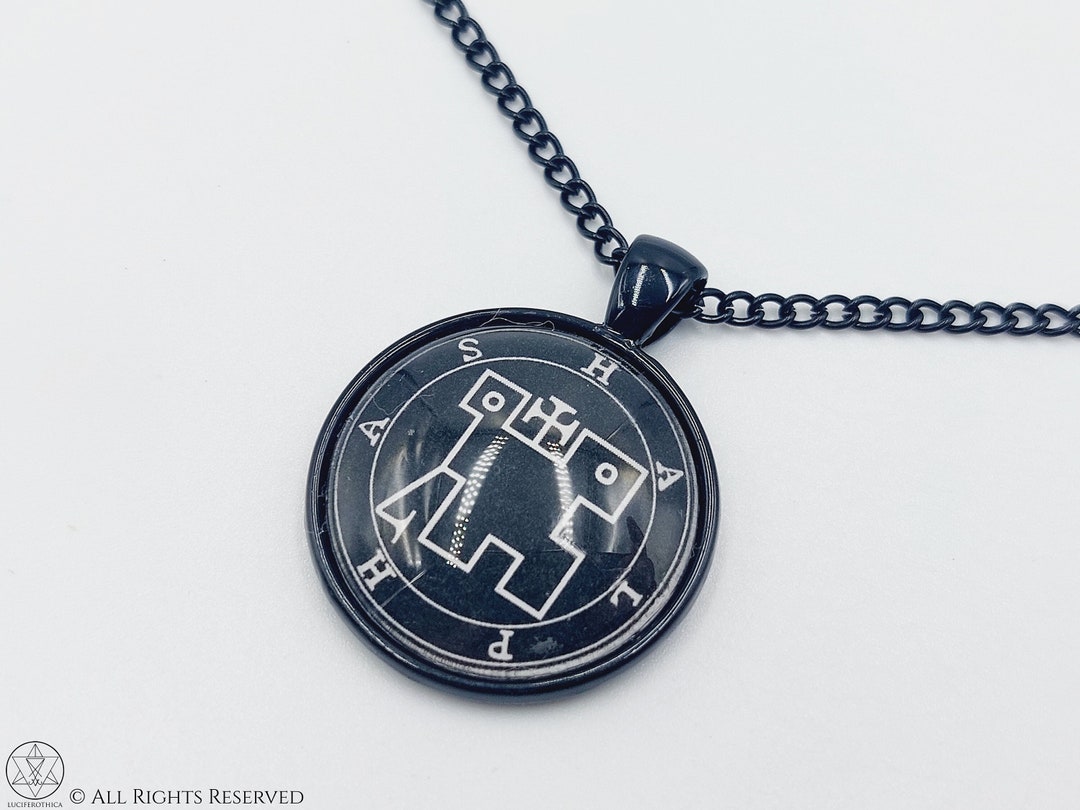 Sigil of Halphas Pendant Occult Demon Goetia Dictionary Infernal Bale ...