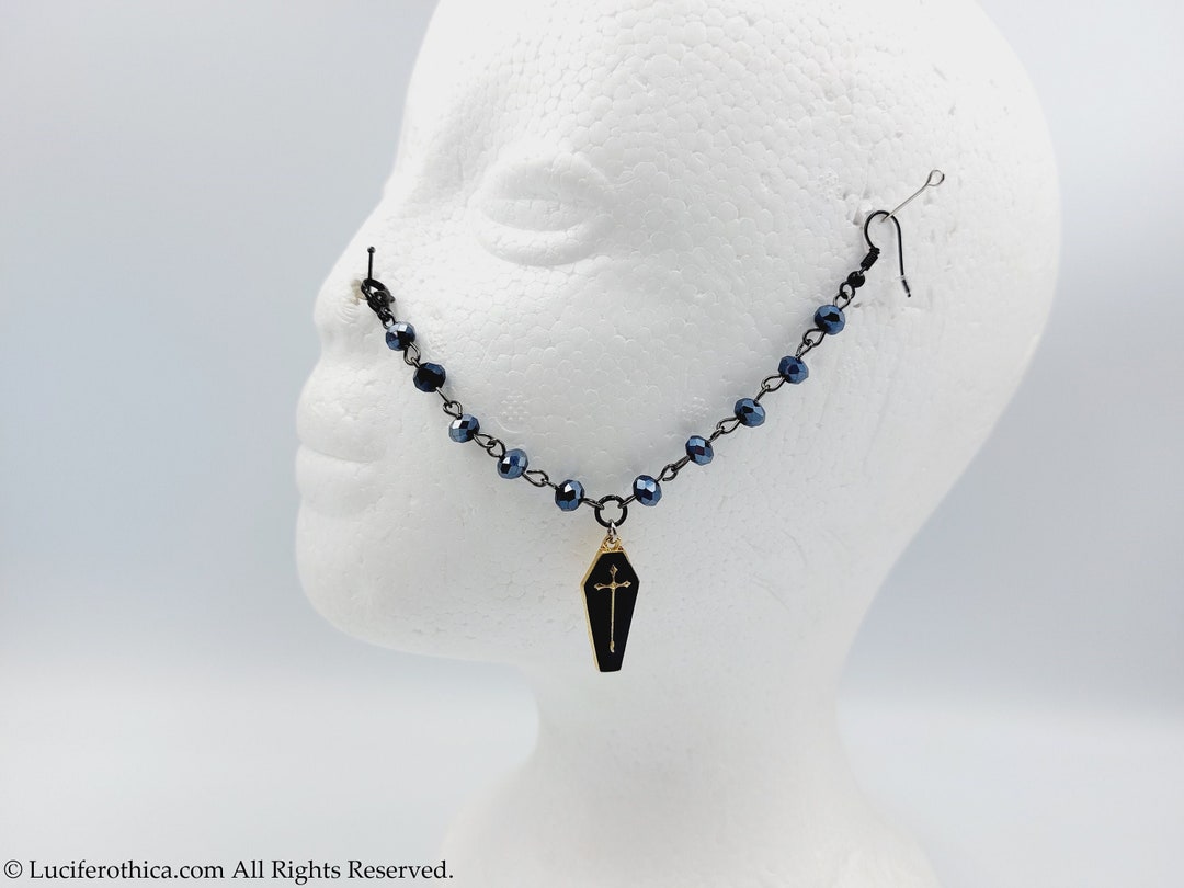 Victorian Vampire Coffin Nosechain - Goth Gothic Occult Nose Jewelry ...