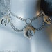 Triple Ankh Crescent Chain Choker Goth Gothic Vampiric Order - Etsy