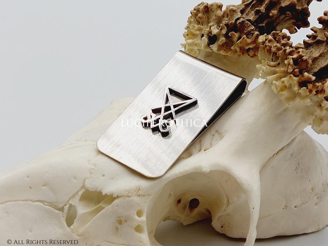 Sigil of Lucifer Money Clip (stainless Steel) - Luciferian Prosperity ...