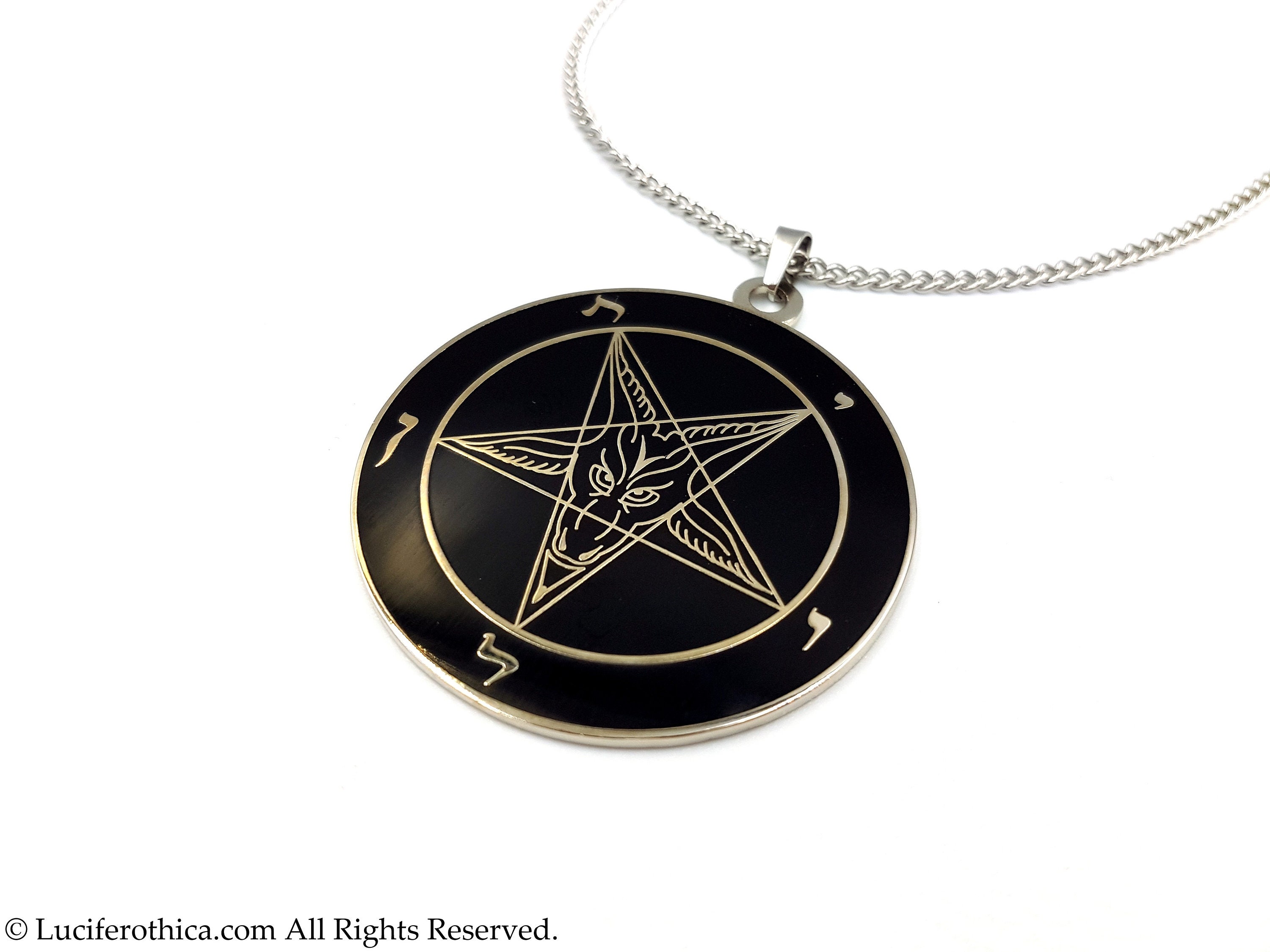 Large Sigil of Baphomet Pendant (Bessy Version - Stainless Steel)