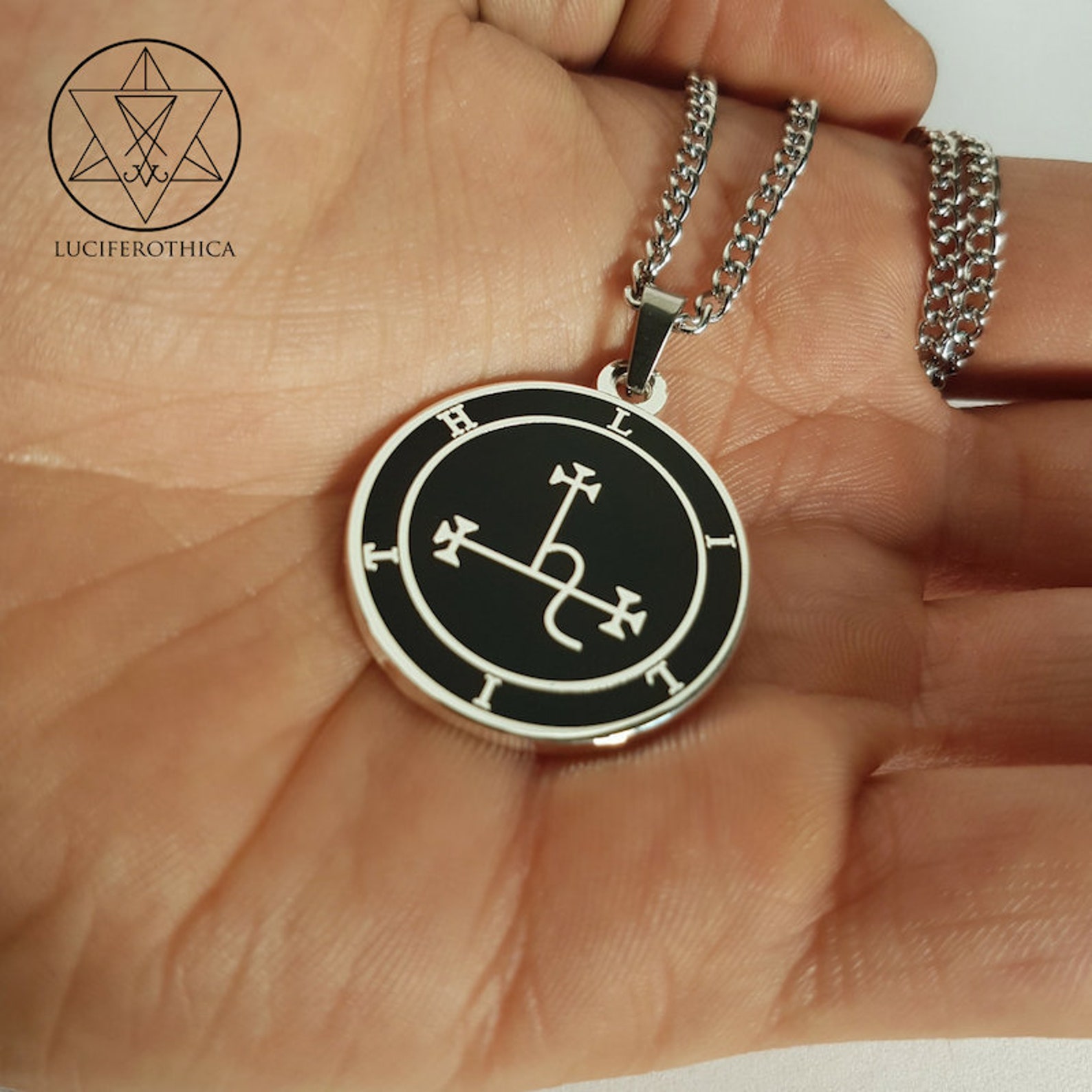 Sigil of Lilith Pendant Medallion Left Hand Path Seal of - Etsy