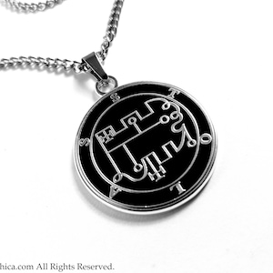 Sigil of Stolas Pendant Medallion Occult Demon Solomon Lucifer Goth ...