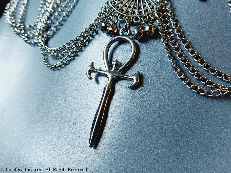 Vampire Ankh Hip Chain Belt Egyptian Belt Occult Goth Gothic - Etsy