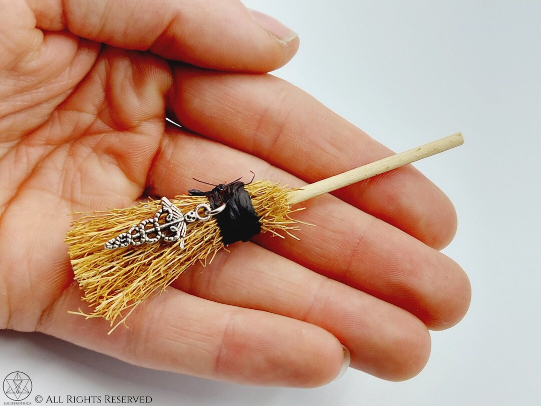 Caduceus Mini Altar Besom - Staff of Caduceus Wing Serpents Goth Gothic ...