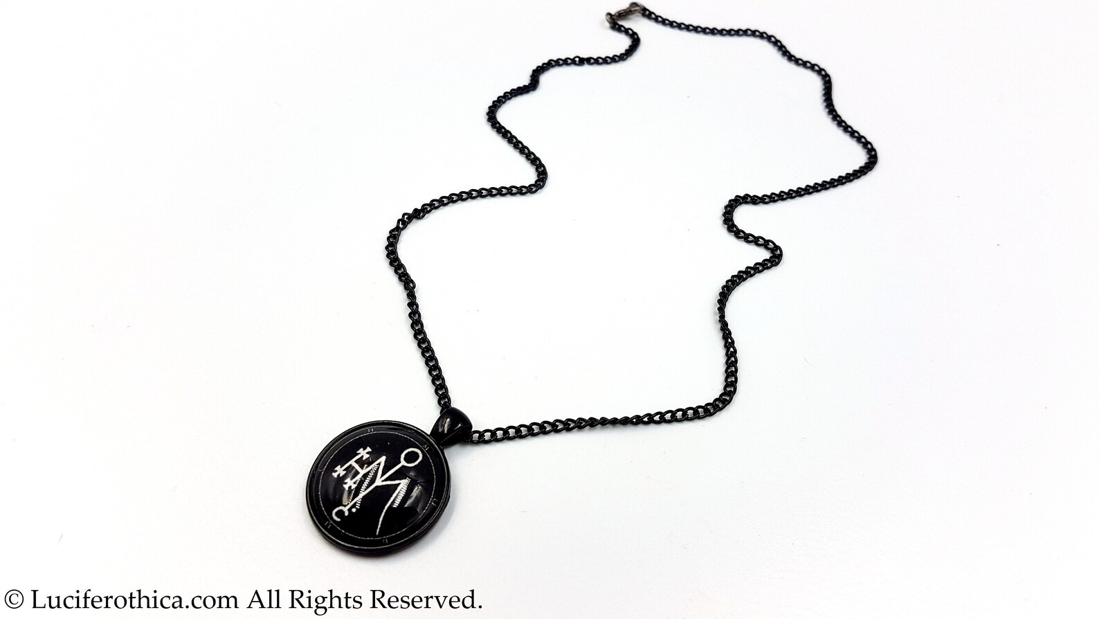 Sigil of Moloch Pendant Molech Necklace Solomon Lucifer Left - Etsy
