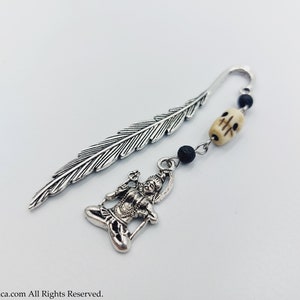 Lord Shiva Bookmarker With Yak Bone Skull & Lava Beads Hindu Shakti ...