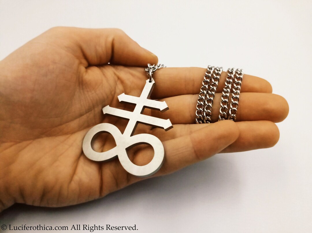 Full Weight Stainless Steel Big Satanic Cross | Brimstone | Leviathan ...