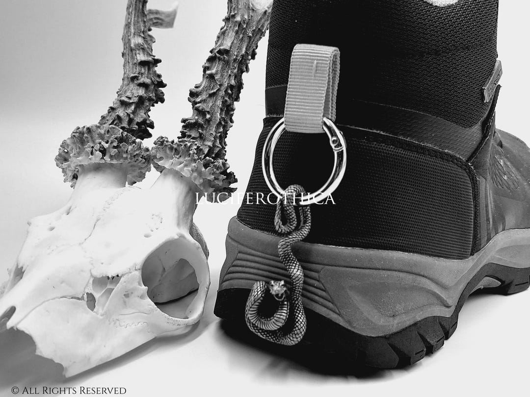 Serpent Boot Charm - Slithering Snake Boot Strap Shoe Charm Lid Handle ...