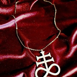 Big Satanic Cross | Brimstone | Leviathan Pendant - Occult Gothic ...