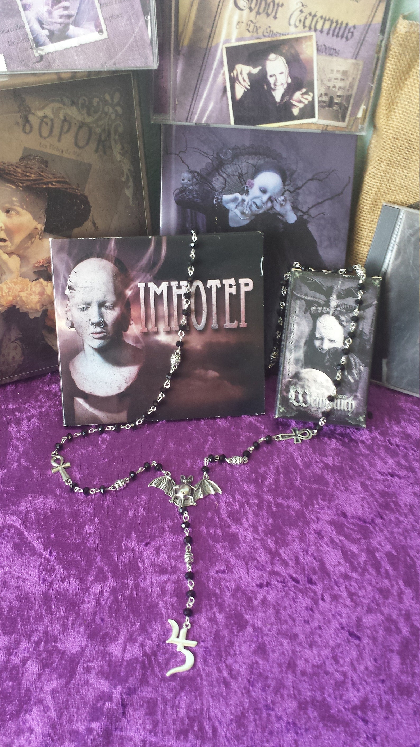 Trad Goth Jusa Necklace or Rosary - Sopor Aeternus Occult Goth Gothic ...