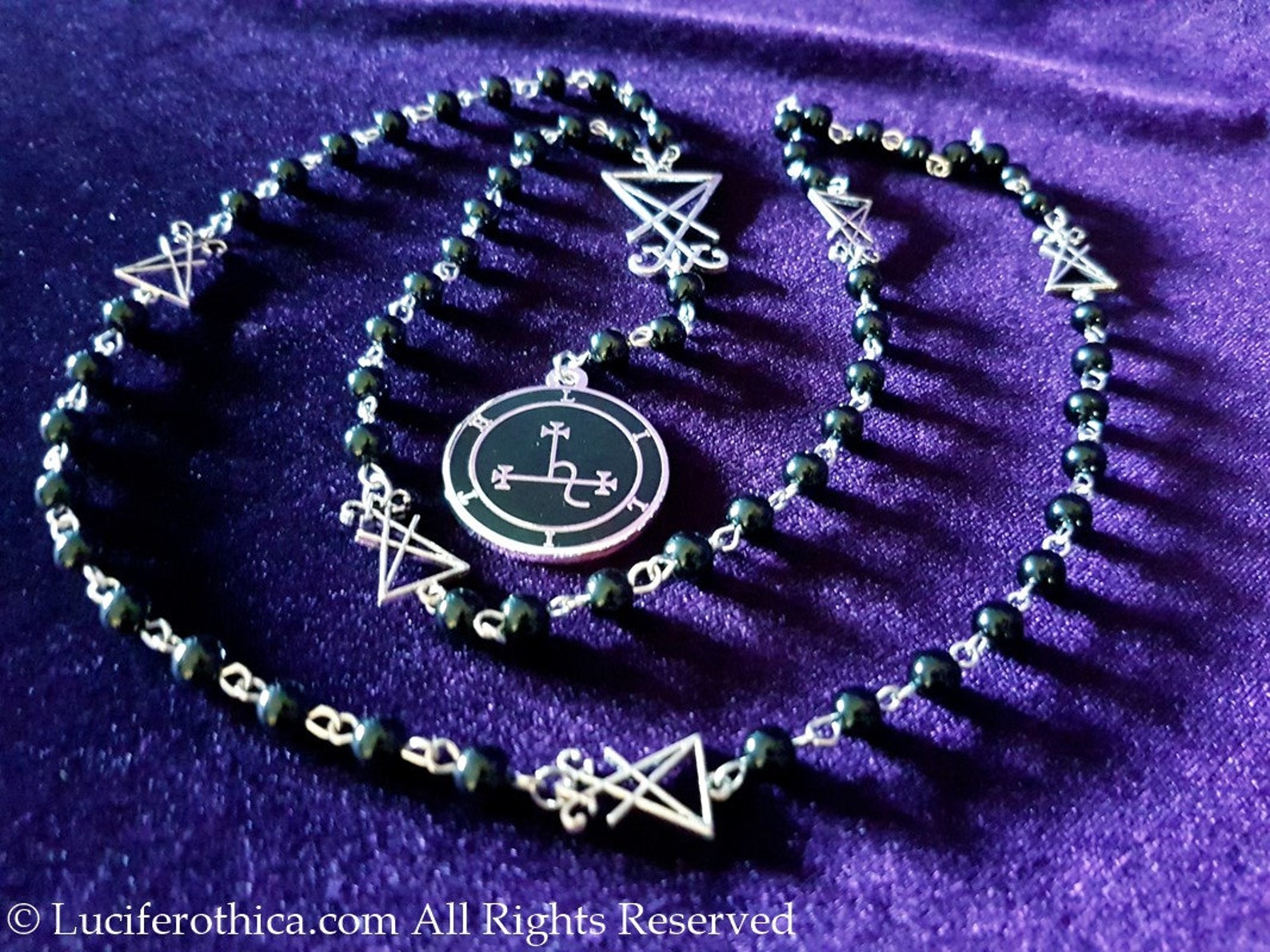 Sigil of Lilith Rosary Occult Left Hand Path Seal of Lilith - Etsy