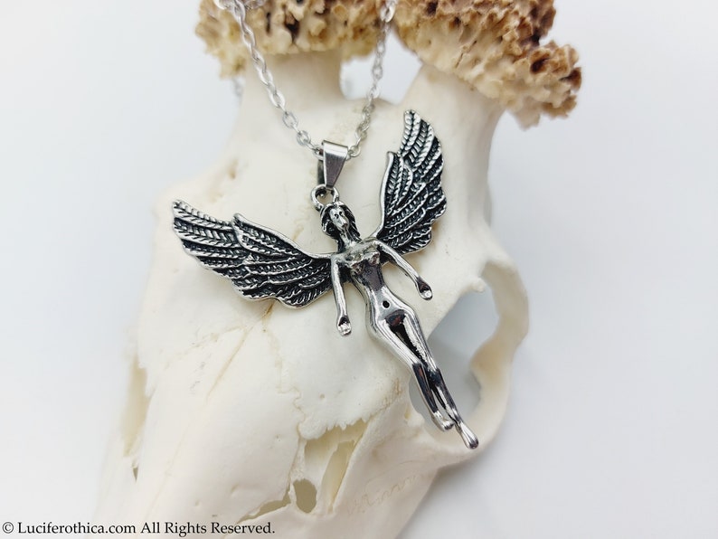 Winged Lilith | Inanna | Ishtar Pendant - Sumerian Necklace Burney ...