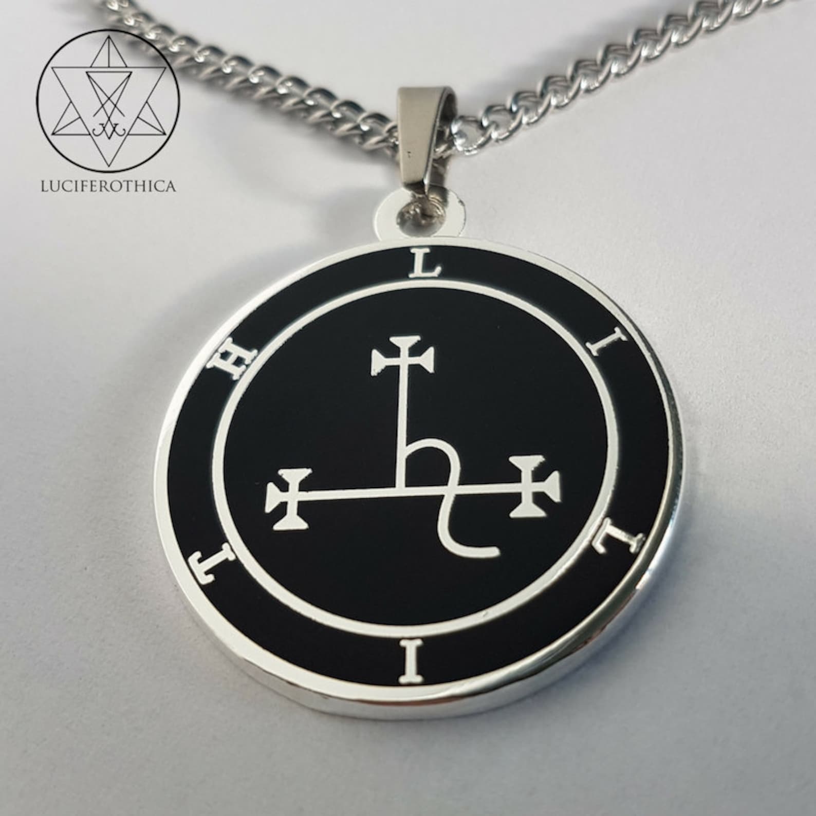 Sigil of Lilith Pendant Medallion Left Hand Path Seal of - Etsy