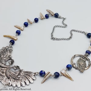 Inanna / Ishtar Necklace With Abalone Shell, Lapis Lazuli & Turquoise ...