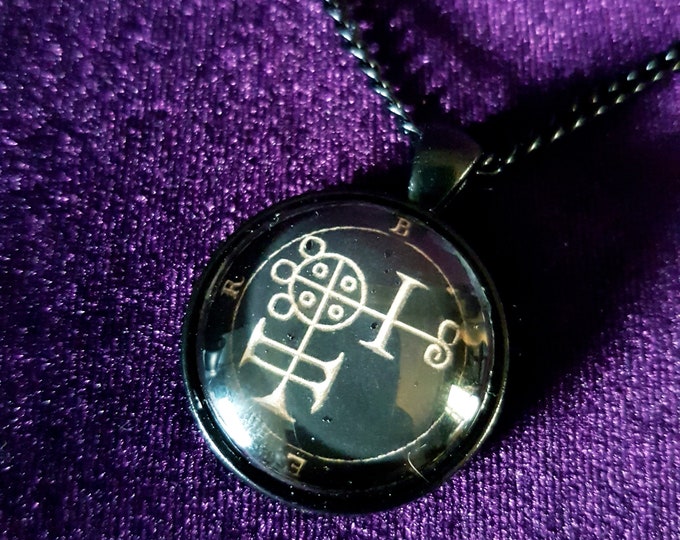 Sigil of Buer Pendant - Occult Left Hand Path Goetia Demon Demonic Goth ...