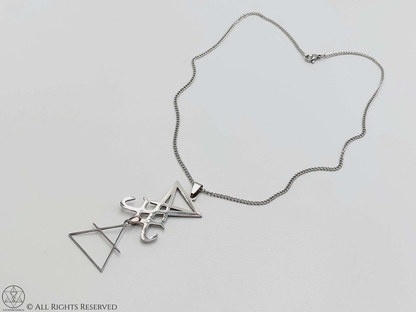 Sigil of Lucifer Air Sign Pendant (stainless Steel) - Occult Seal of ...