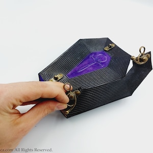 Vampire Ankh Coffin Leather Journal | Spellbook - Occult Vampire Book ...