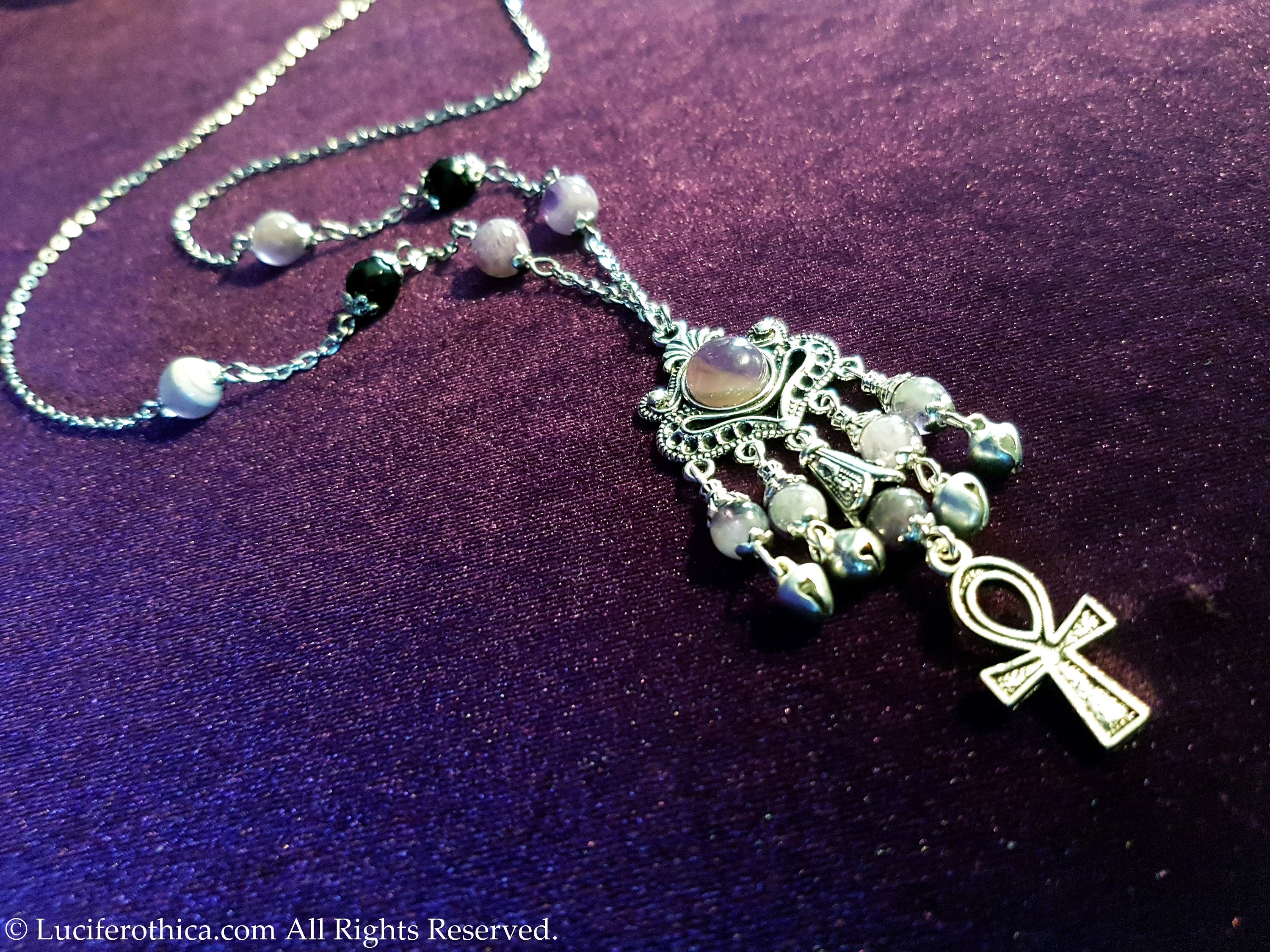 Ankh Amethyst Necklace