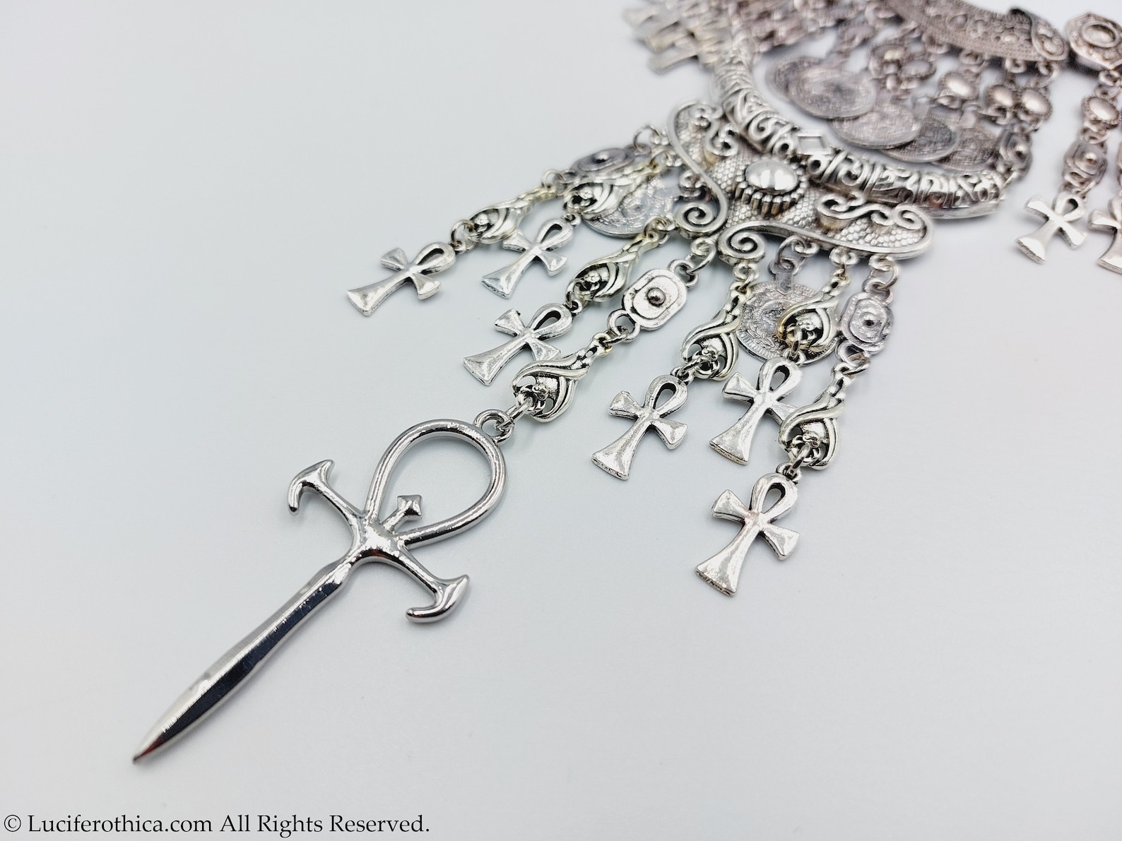 Vampire Elder Ankh Neckpiece Occult Vampire Ankh Necklace | Etsy