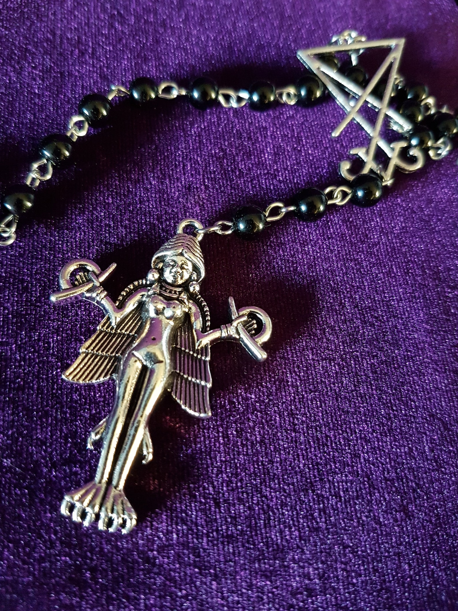 Lilith Rosary - Queen of the Night Burney Relief Inanna Ishtar ...