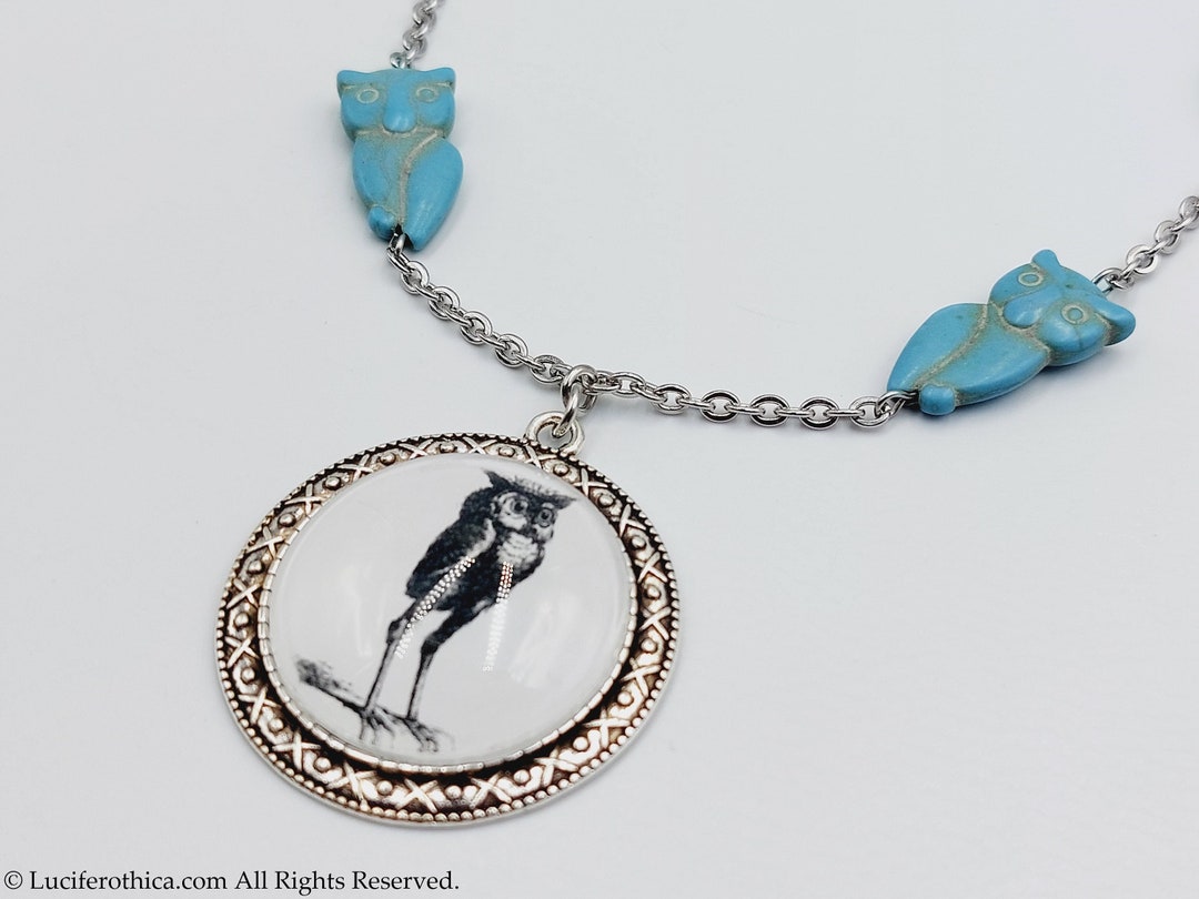 Sigil of Stolas Owl Necklace - Occult Demon Astronomy Solomon Goetic ...