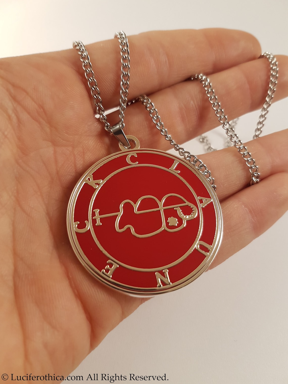 Sigil of Clauneck Medallion occult demon wealth money riches | Etsy