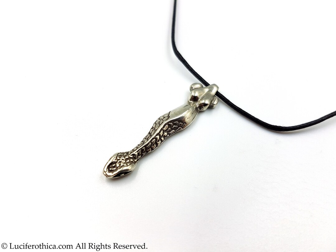 Snake Goddess Pendant - Occult Gothic Wicca Pagan Snake Necklace ...