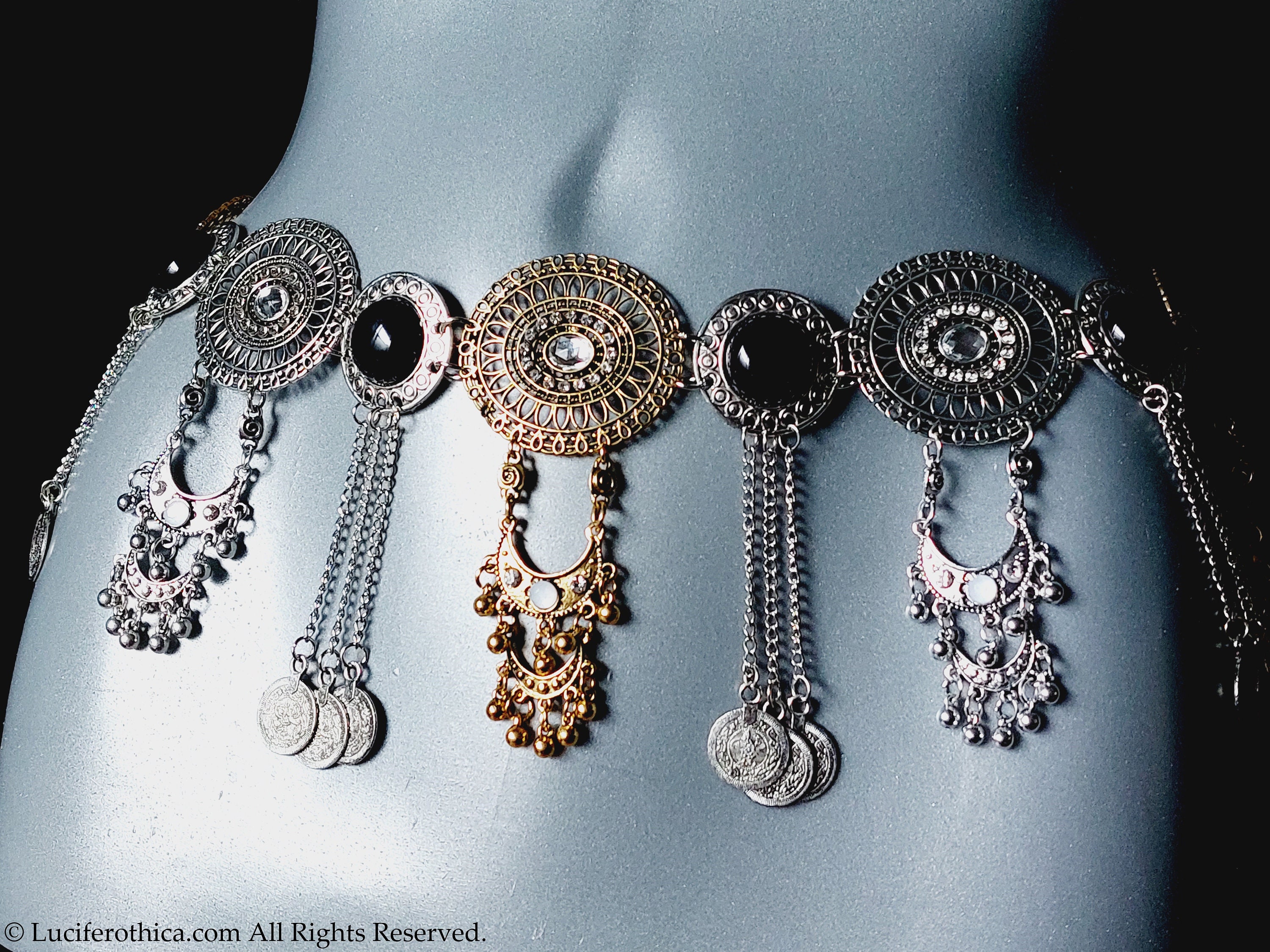 Traditional Gothic Hip Chain Belt