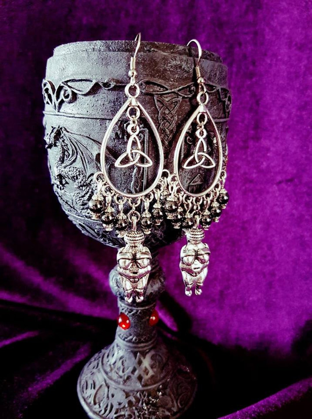 Venus of Willendorf Earrings - Fertility Symbol Occult Woman of ...