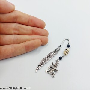 Lord Shiva Bookmarker With Yak Bone Skull & Lava Beads Hindu Shakti ...