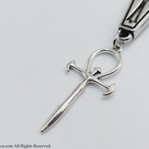 Vampire Ankh Bat Pendant - Occult Vampire Nosferatu Ankh Necklace ...