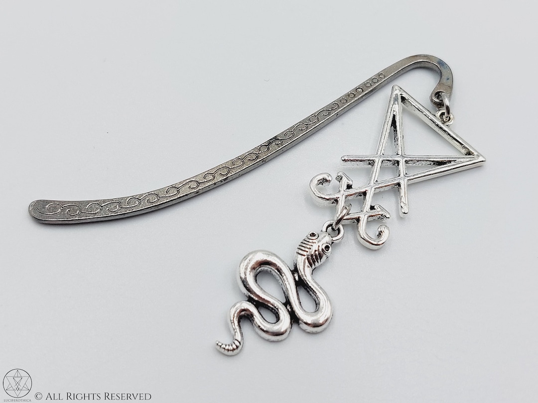 Sigil of Lucifer Bookmarker With Serpent - Luciferian Medium Seal ...