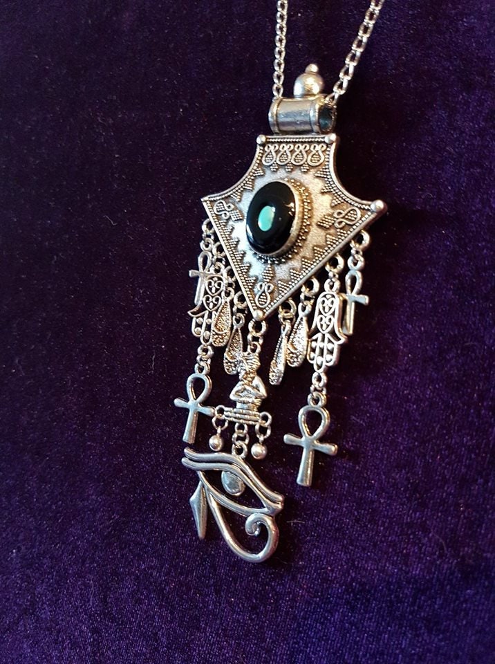 Eternal Protection Necklace - occult all seeing eye hamsa ankh protect ...